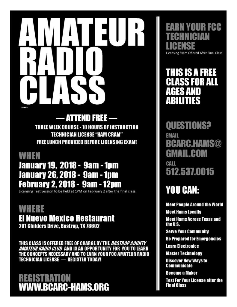 Bastrop County Amateur Radio Club | BCARC